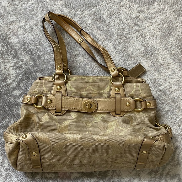 Coach | Bags | Gold Coach Purse | Poshmark